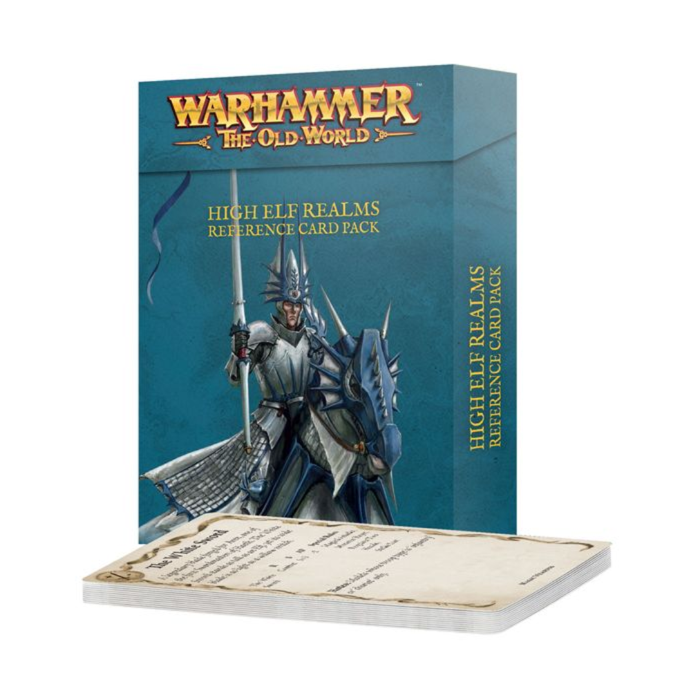 Warhammer The Old World High Elf Realms Reference Card Pack – Retroble